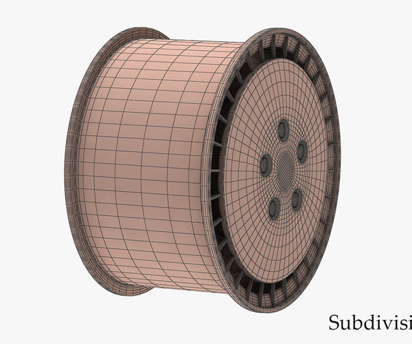 ArtStation - Knight Rider Wheel 3D Model | Game Assets