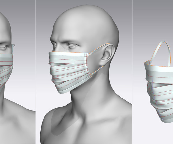 ArtStation - Making a Surgical Mask in Marvelous Designer 6.5 | Tutorials