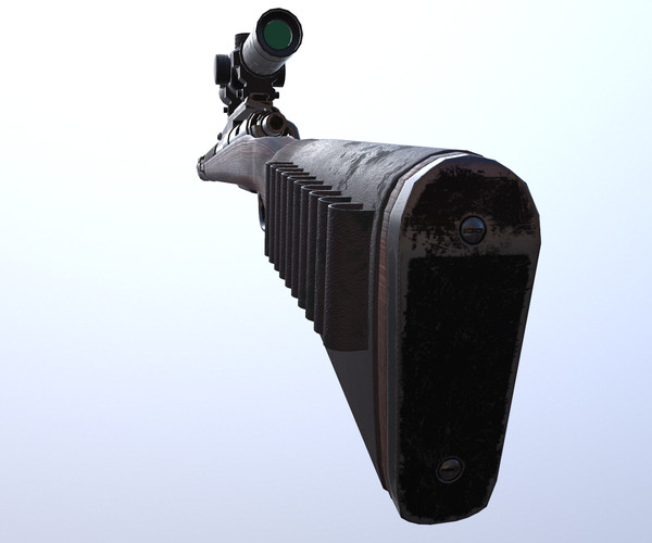 ArtStation - Kar98K With Bullet Loop and 8x Scope | Game Assets