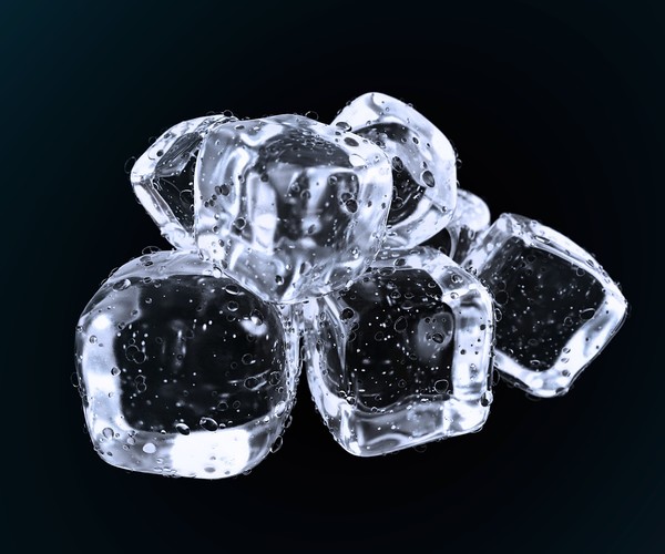 ArtStation - Realistic Ice cubes 3D model | Resources