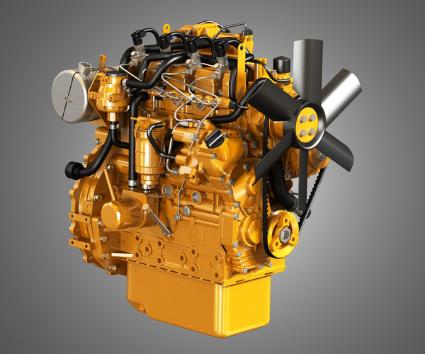 ArtStation - Diesel Engine C2 3D model | Resources