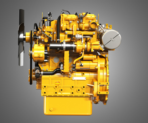ArtStation - Diesel Engine C2 3D model | Resources