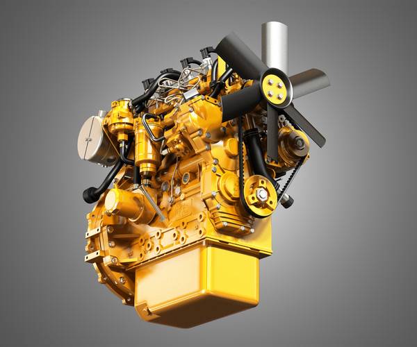 ArtStation - Diesel Engine C2 3D model | Resources