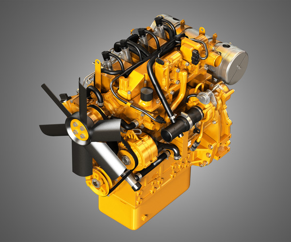 ArtStation - Diesel Engine C2 3D model | Resources