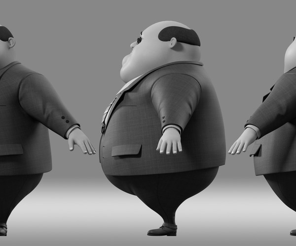 ArtStation - cartoon male suit man | Resources