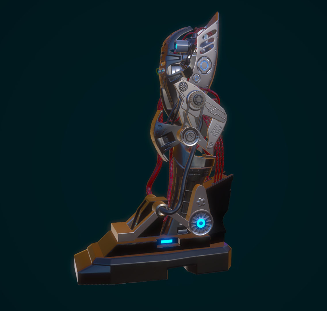 ArtStation - Mechanical Bionic Leg | Game Assets