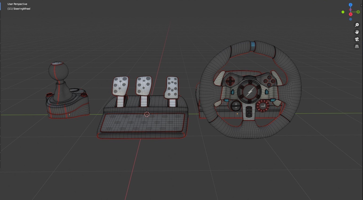ArtStation - Racing Wheel 3D Model | Game Assets
