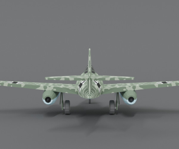 ArtStation - Low Poly Cartoon Messerschmitt Me 262 WWII | Game Assets