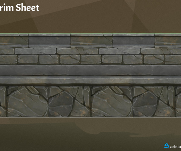 ArtStation - Stylized Trim Sheet | Resources