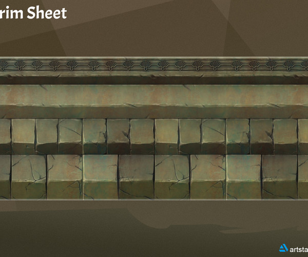 ArtStation - Stylized Trim Sheet | Game Assets