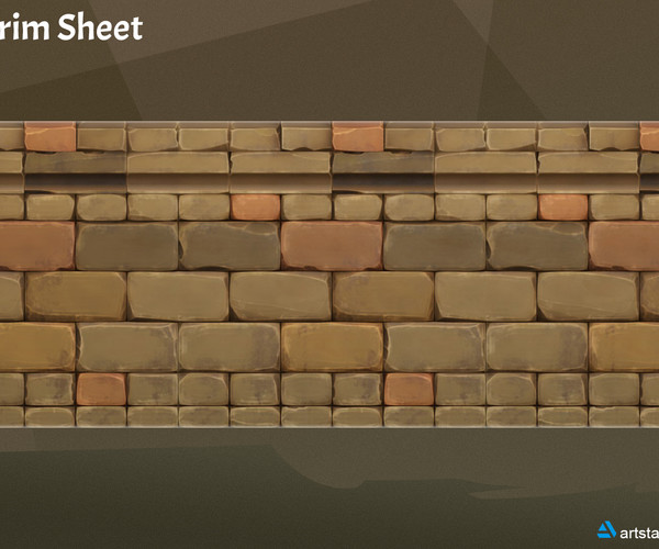 ArtStation - Stylized Trim Sheet | Game Assets