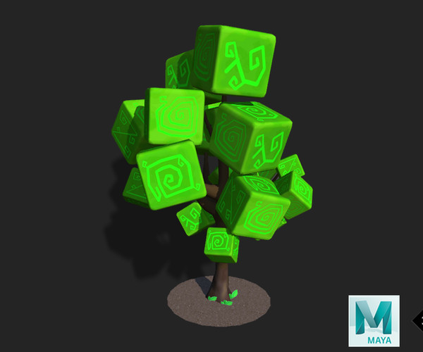 ArtStation - Maya & Unity 3D - Modeling Lowpoly Tree for Mobile Games | Tutorials