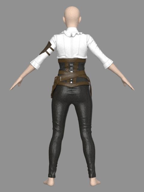 ArtStation - Female War Outfit - 50 Marvelous Designer and Clo3D | Game ...
