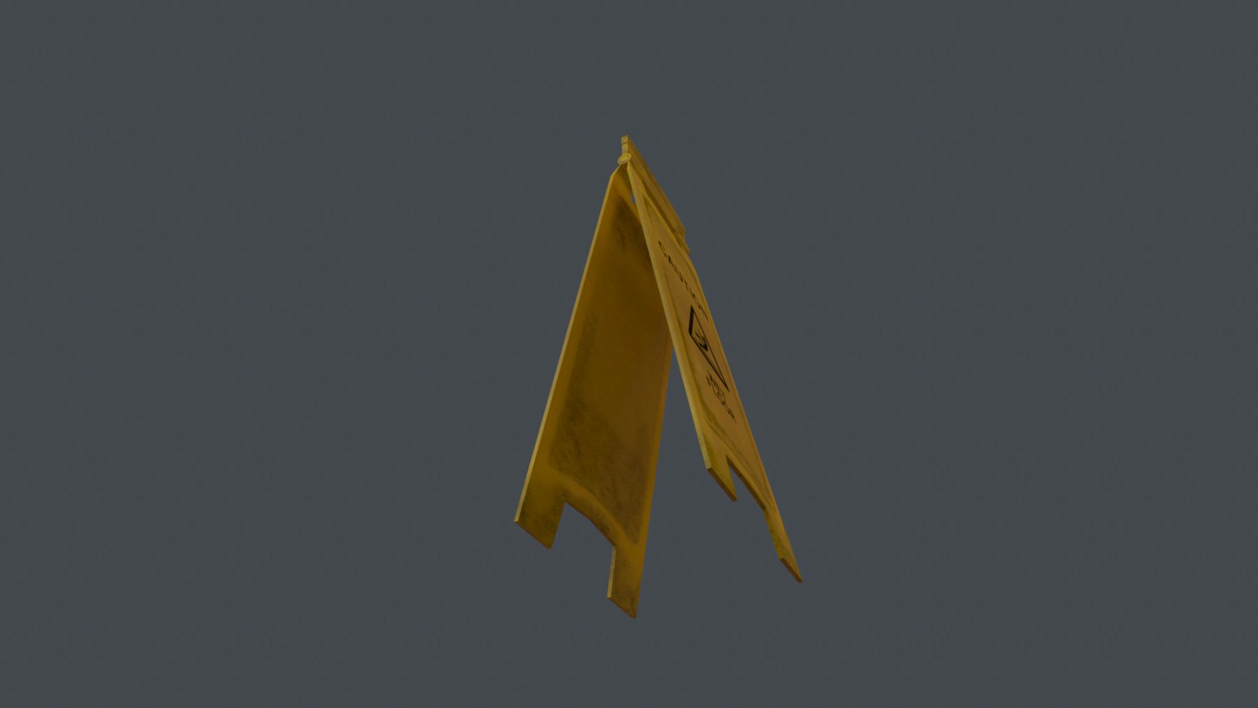 ArtStation - Caution Wet Floor Sign - 4K Textures - Lowpoly PBR | Game ...