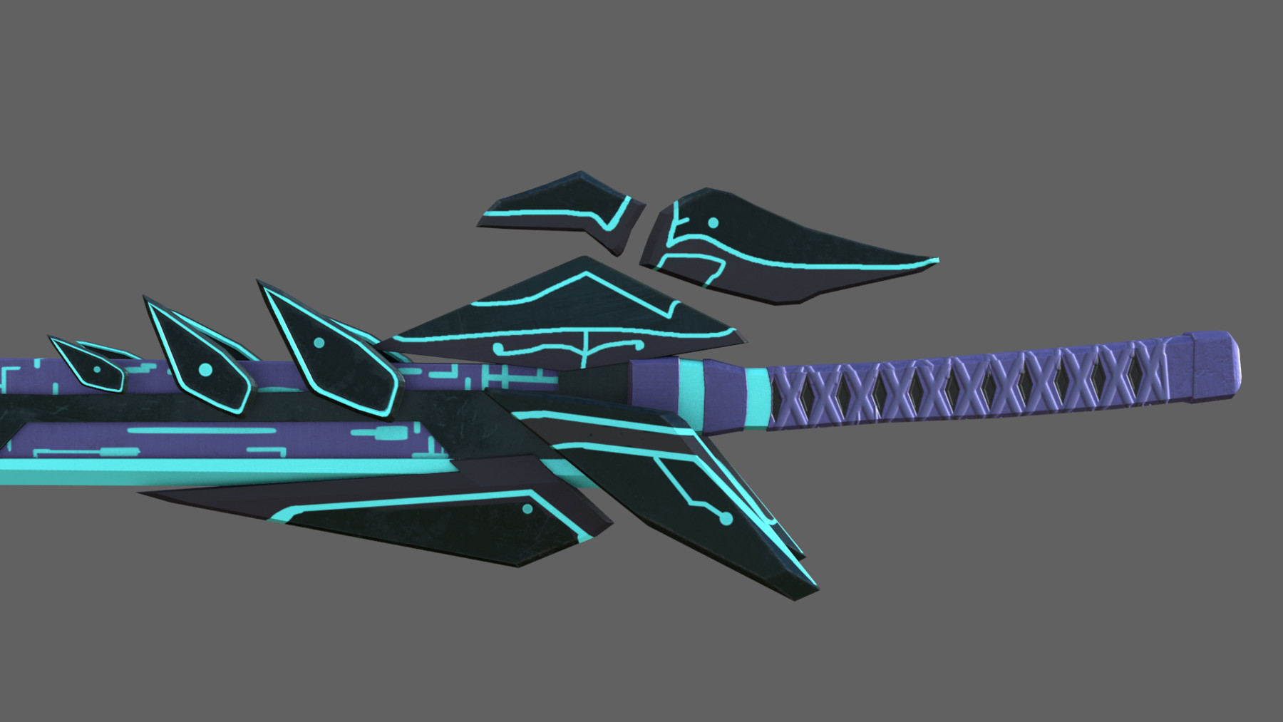 ArtStation - Futuristic Sci-Fi Sword PACK - 4 Swords with Distinct ...