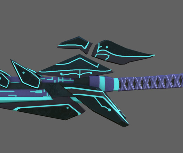 ArtStation - Futuristic Sci-Fi Sword PACK - 4 Swords with Distinct ...