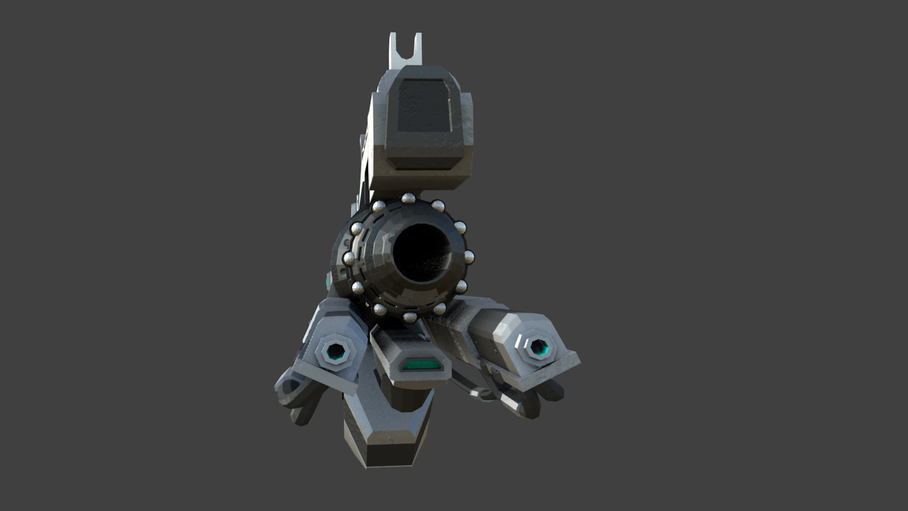 ArtStation - Sci-Fi Link Gun Low-poly 3D Model | Game Assets