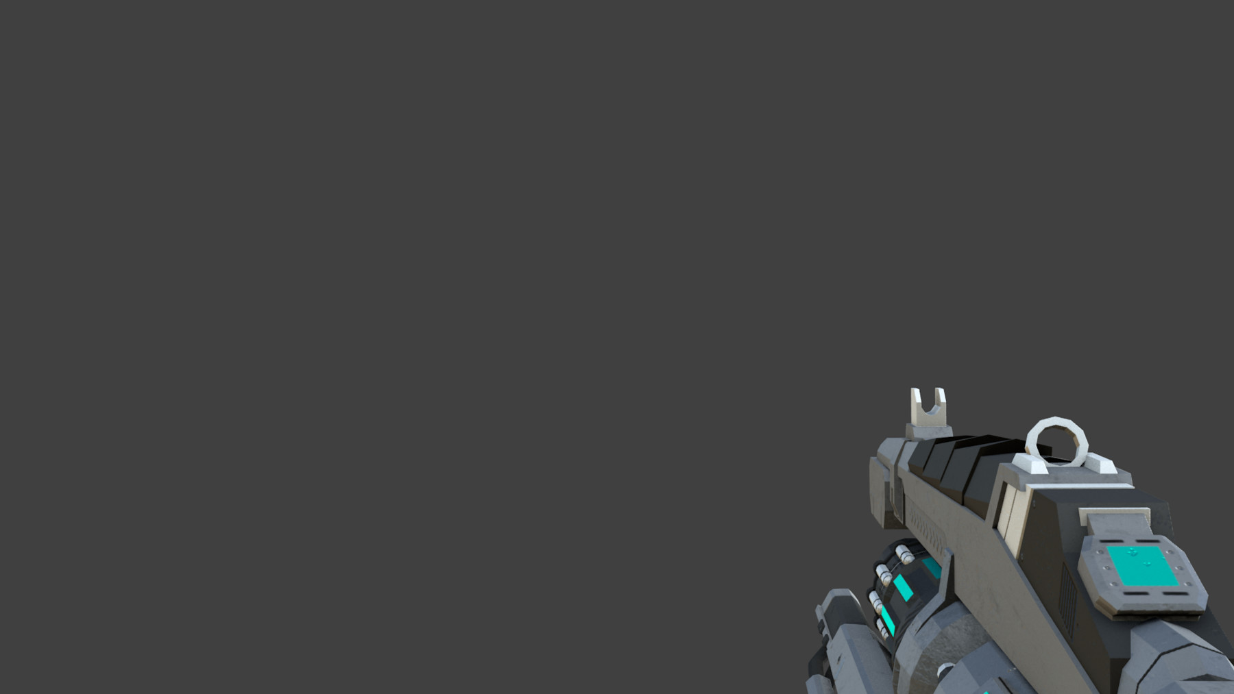 ArtStation - Sci-Fi Link Gun Low-poly 3D Model | Game Assets