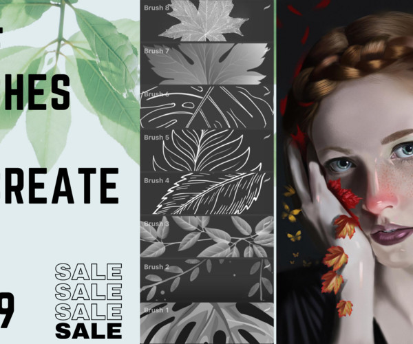 ArtStation - Leaf Brushes for Procreate | Brushes