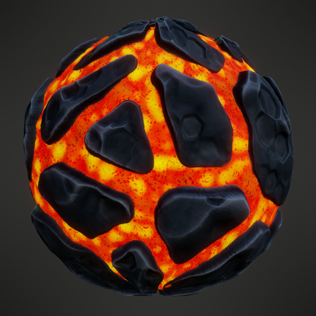 ArtStation - Stylized PBR Lava Textures | Resources
