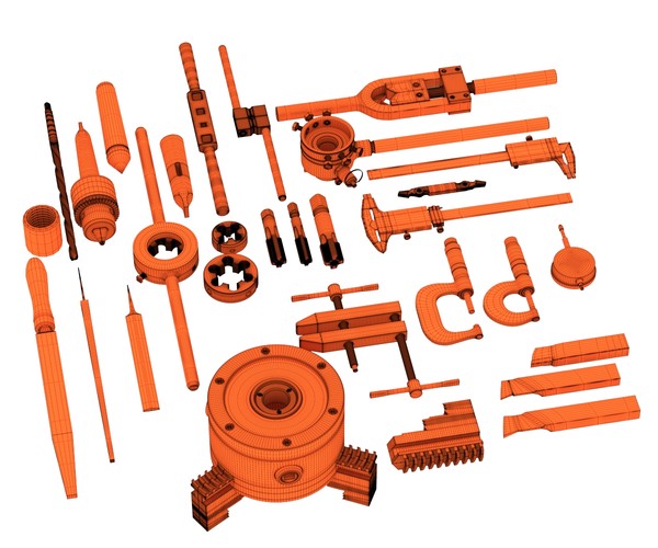 ArtStation - Metal Turning Tools Set includes 30 | Resources