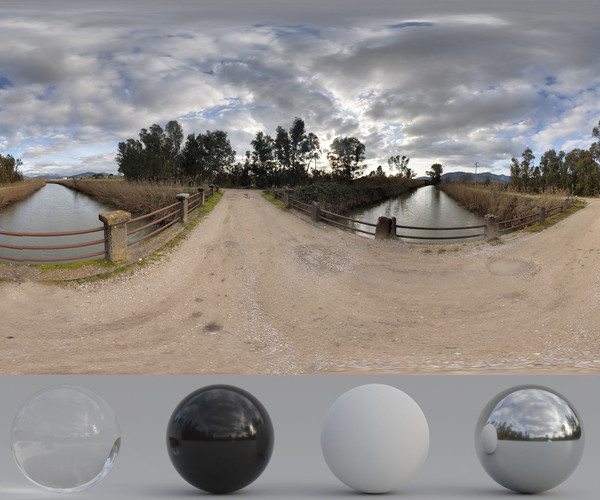 ArtStation - HDRi - Landscape, River and Clouds | Resources