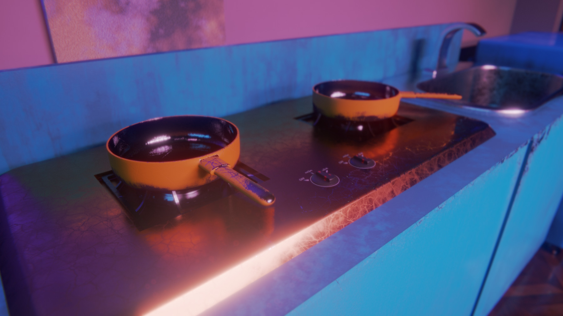 ArtStation - Cyberpunk snack bar | Resources
