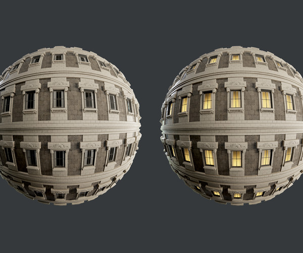 ArtStation - Building Facade Seamless PBR Texture 08 | Game Assets