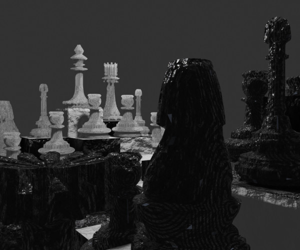 ArtStation - Abstract Chess Board and Pieces | Resources