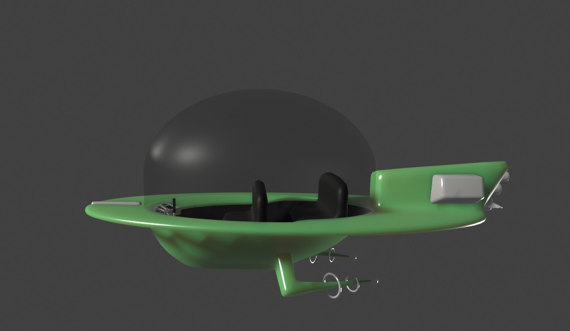 ArtStation - Jetsons Cartoon Jet Flying Car | Resources