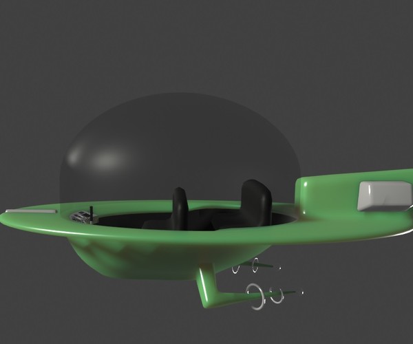 ArtStation - Jetsons Cartoon Jet Flying Car | Resources