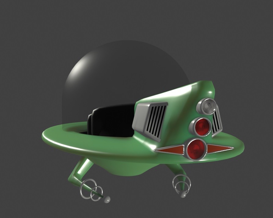 ArtStation - Jetsons Cartoon Jet Flying Car | Resources