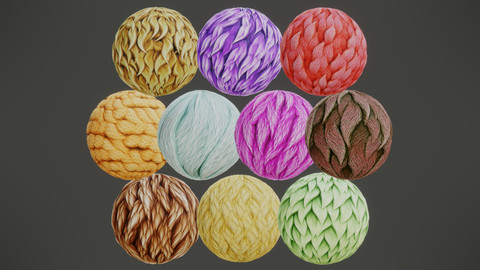 ArtStation - Stylized PBR Textures Bundle | Game Assets