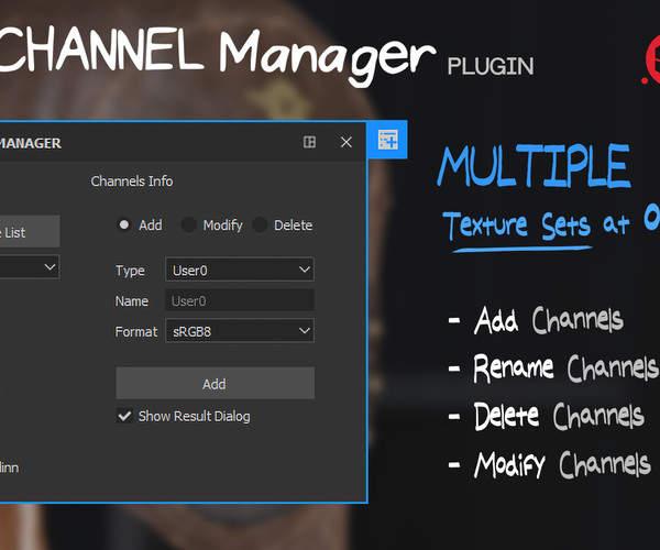 ArtStation - TM Channel Manager - Substance Painter Plugin python ...