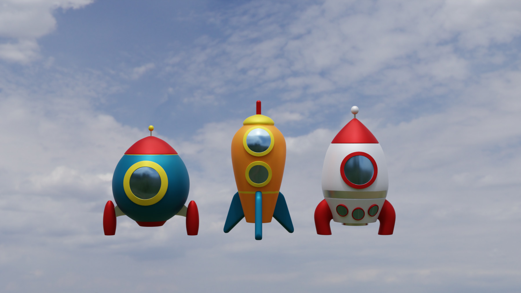 ArtStation - Spaceship Cartoon | Game Assets