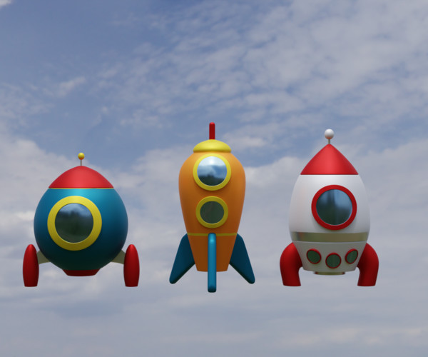 ArtStation - Spaceship Cartoon | Game Assets