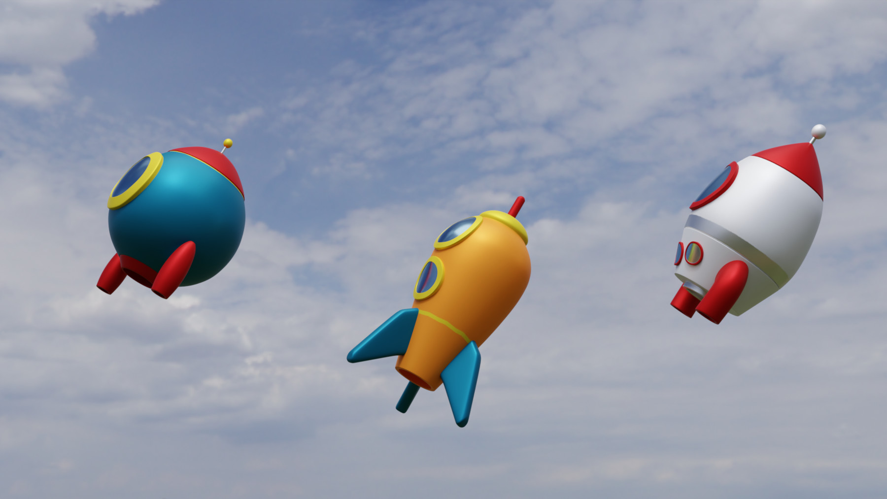 ArtStation - Spaceship Cartoon | Game Assets