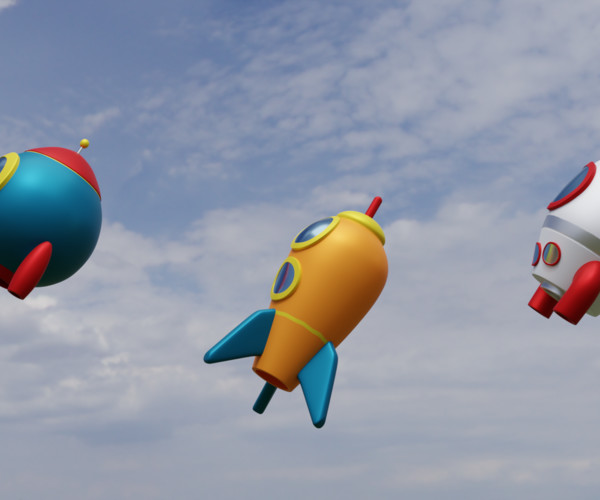 ArtStation - Spaceship Cartoon | Game Assets