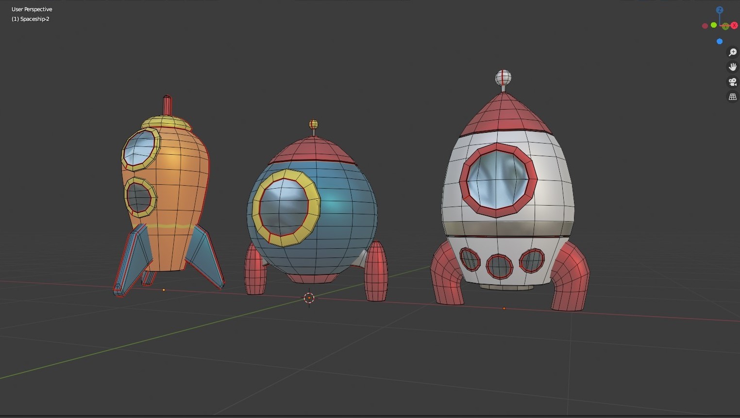 ArtStation - Spaceship Cartoon | Game Assets
