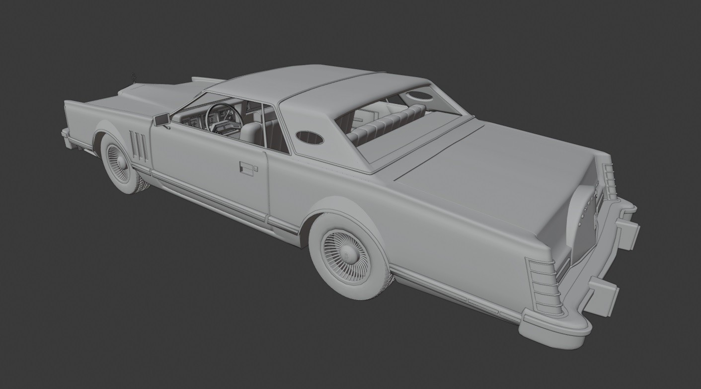 ArtStation - Lincoln Continental Mark V Car | Resources