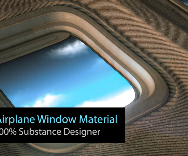 ArtStation - Airplane Window Material | Game Assets