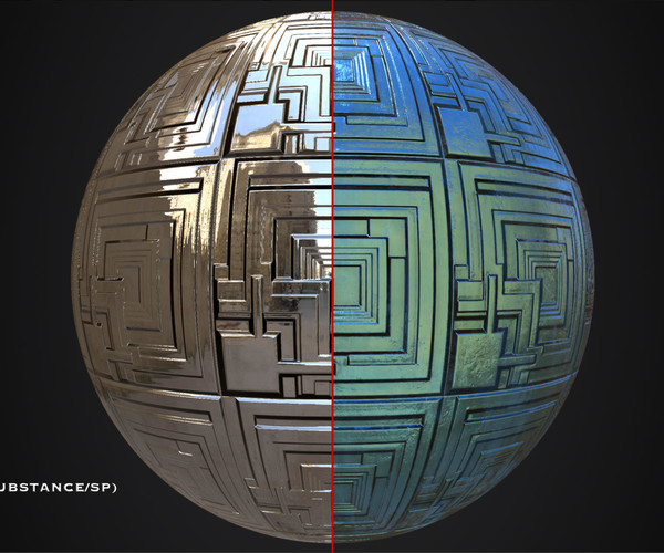 ArtStation - Replicant tile - Blade Runner / Ennis House / Frank Lloyd ...