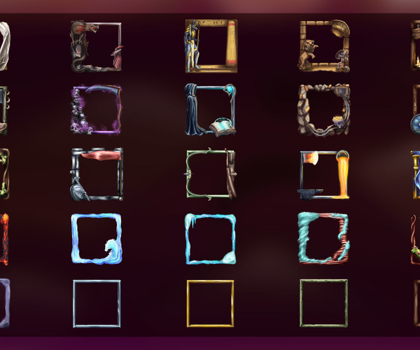 ArtStation - Stylized Avatar Borders | Game Assets