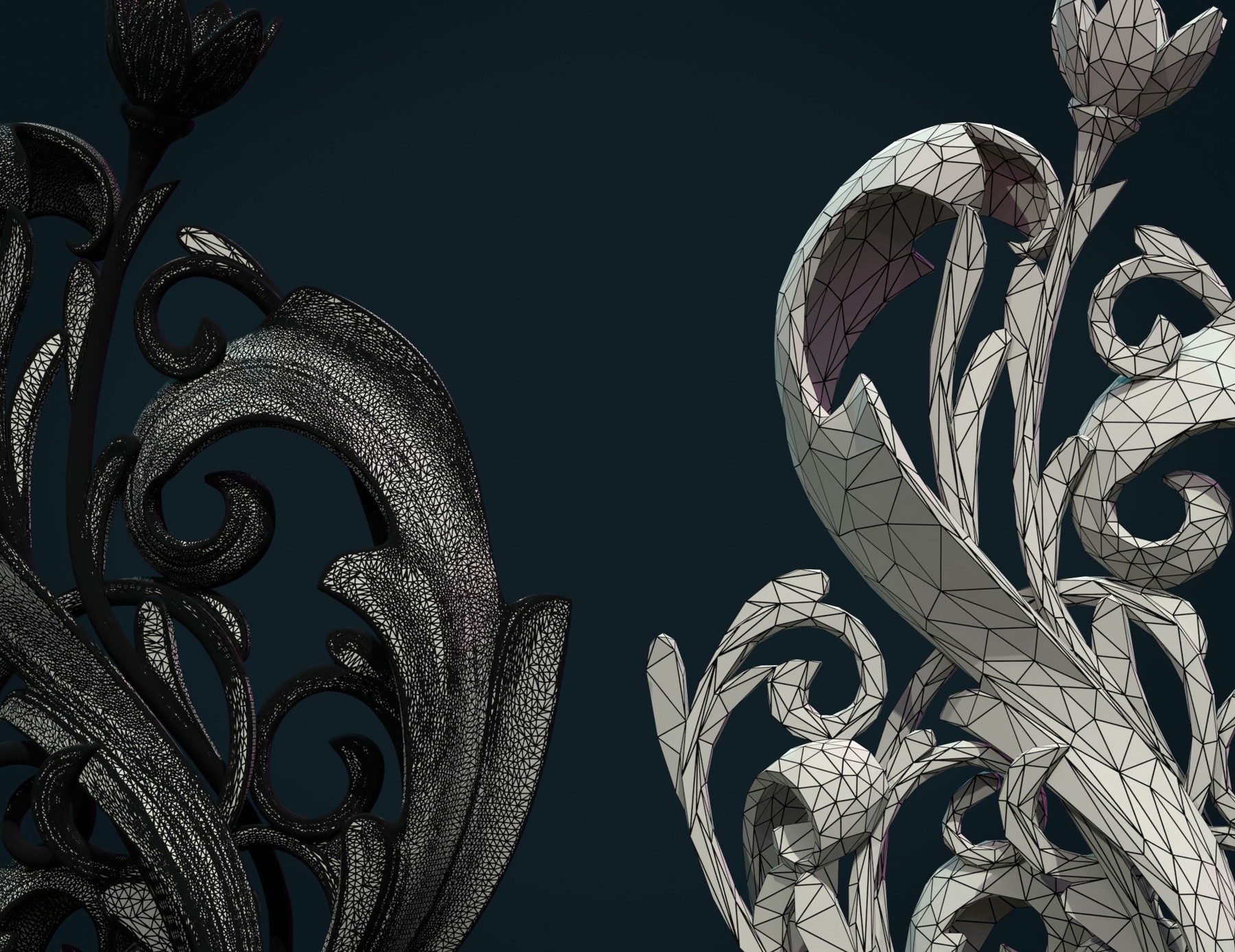 ArtStation - Scroll plant Sculpture | Resources