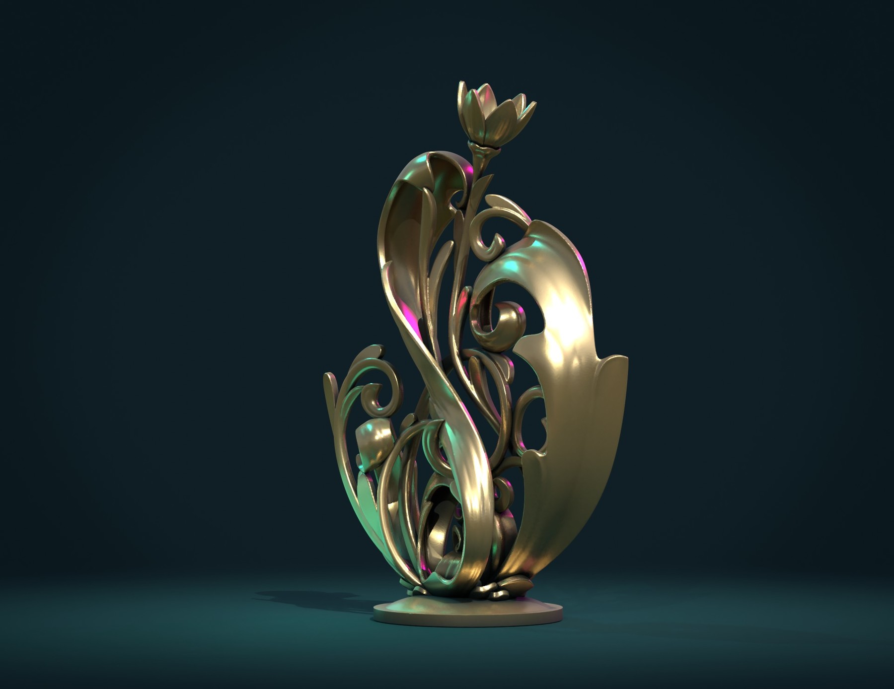 ArtStation - Scroll plant Sculpture | Resources