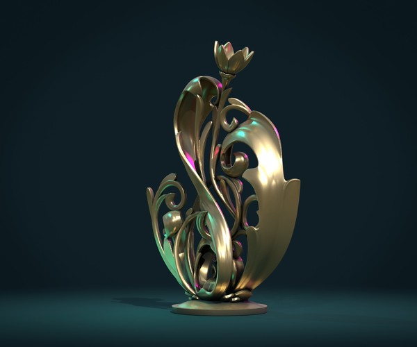 ArtStation - Scroll plant Sculpture | Resources