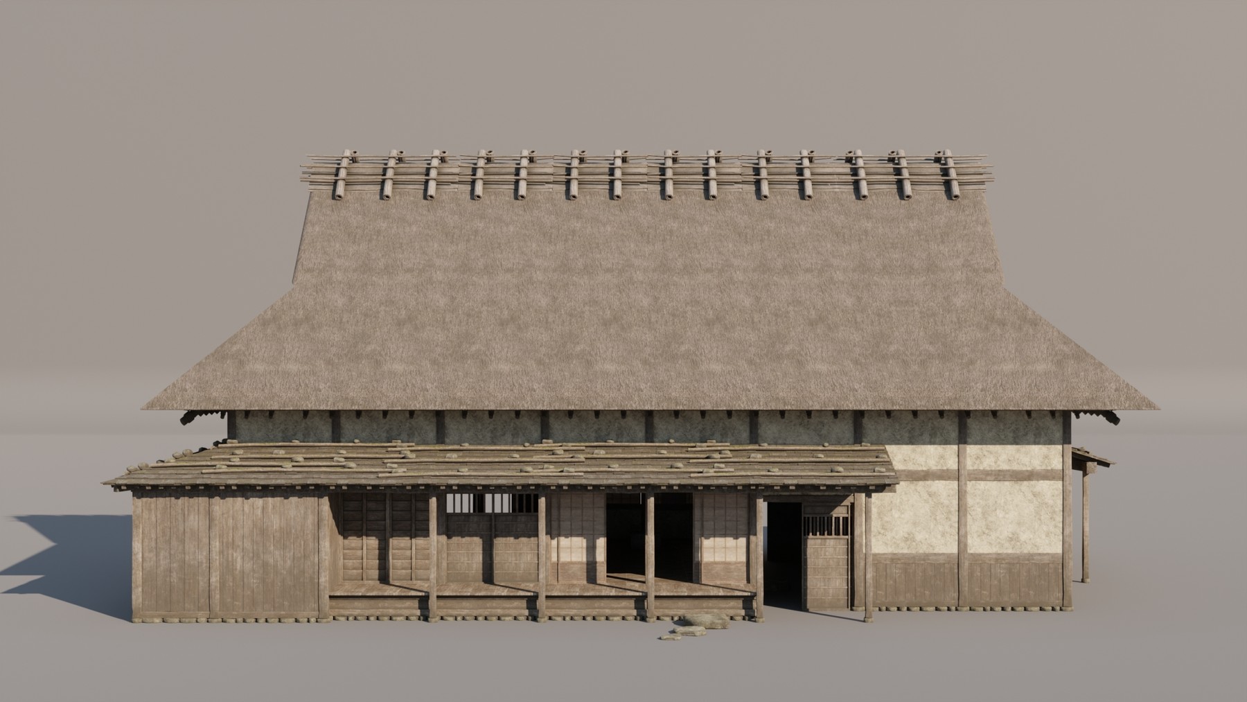 ArtStation - Japanese Modular Folk Houses | Game Assets