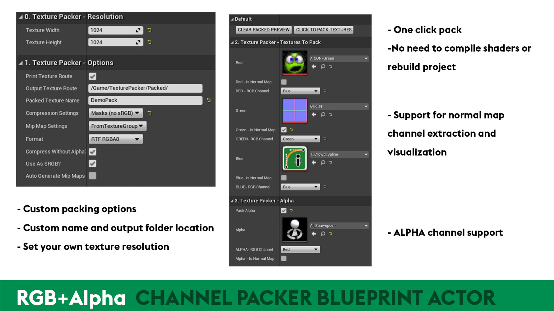 ArtStation - UE4 Texture Packer | Resources