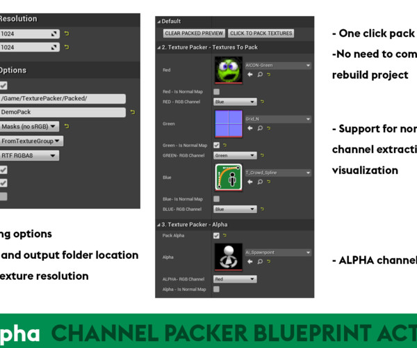 ArtStation - UE4 Texture Packer | Resources