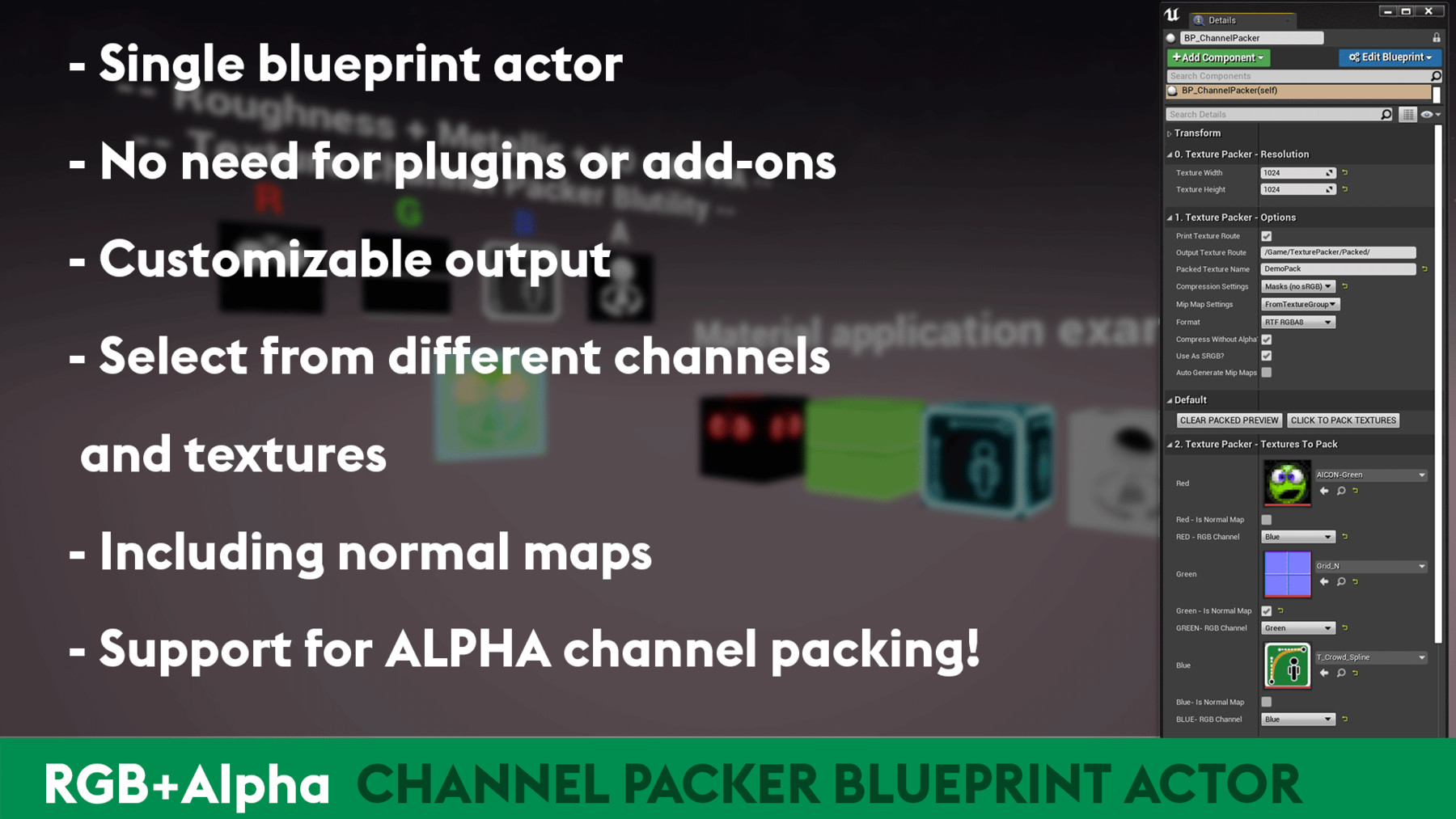 ArtStation - UE4 Texture Packer | Resources